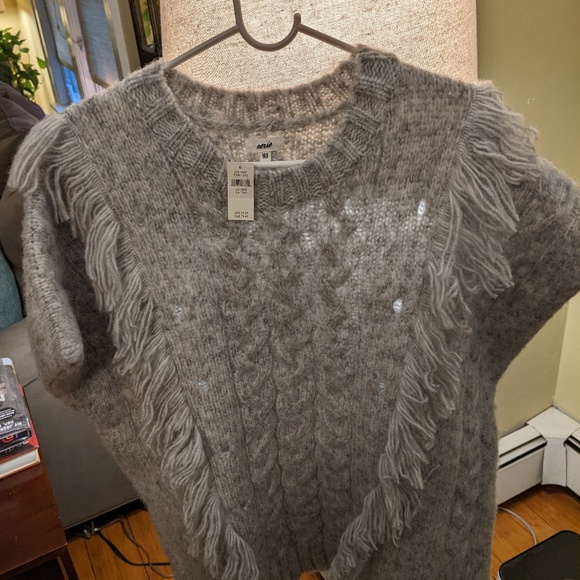 aerie | Sweaters | New Aerie Sleeveless Sweater With Round Neckline And ...
